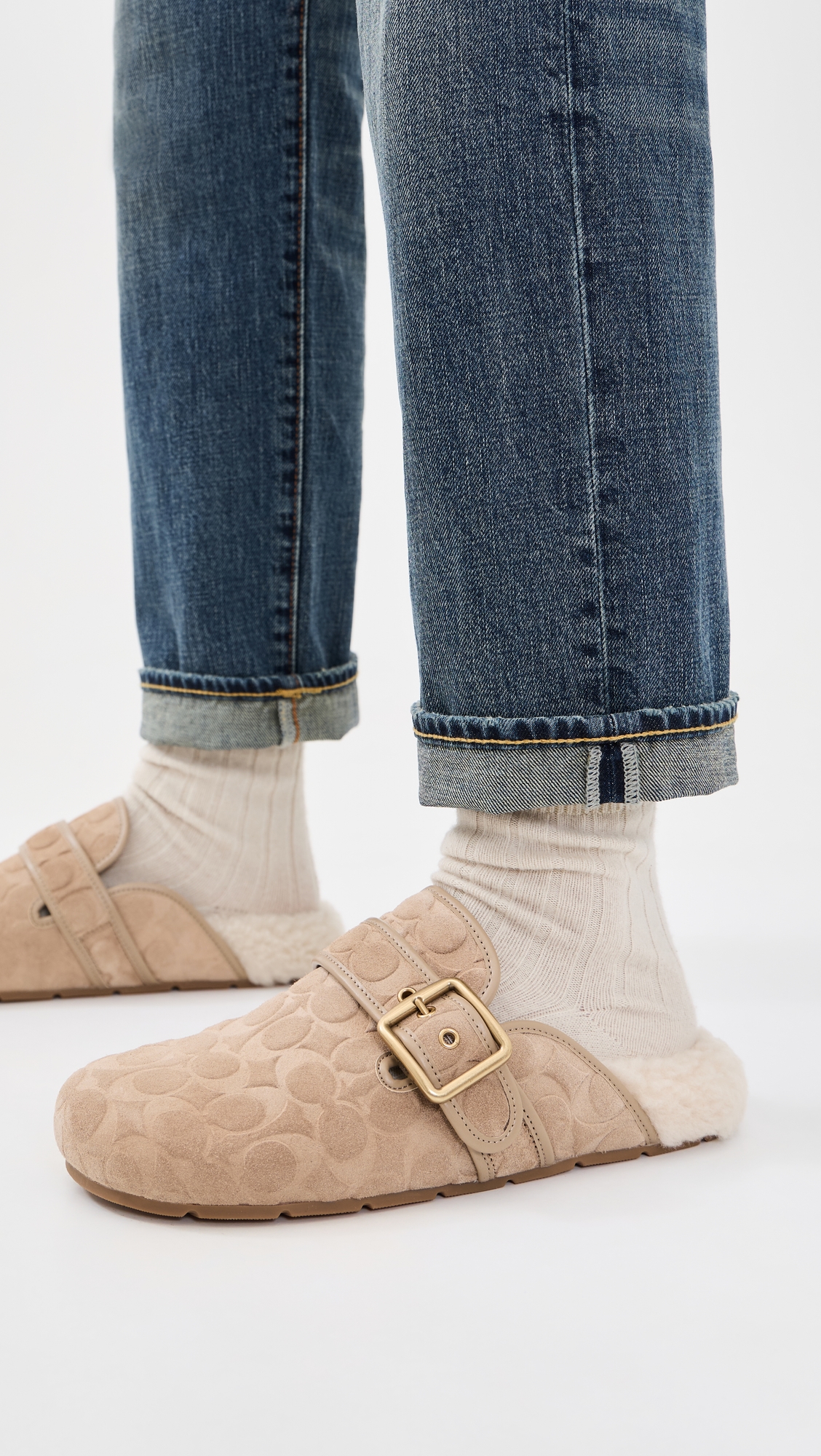COACH archival buckle clogs